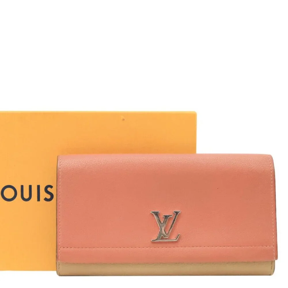 Louis Vuitton | Bags | Louis Vuitton Lockme Ii Calfskin Leather Wallet ...